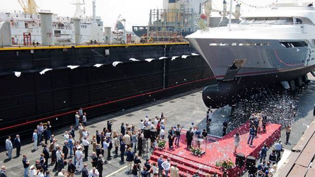 Superyacht Prima launched by Palumbo